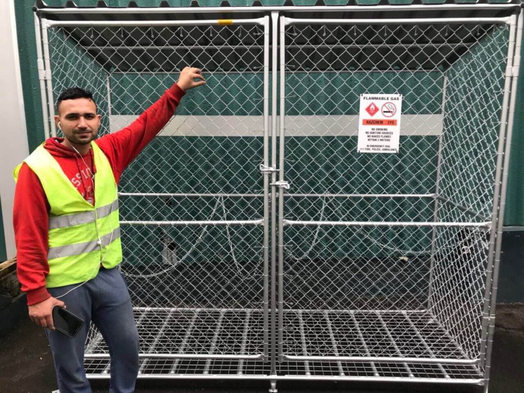 45kgs LPG Bottles Cage | Security cages : Northside Enterprise